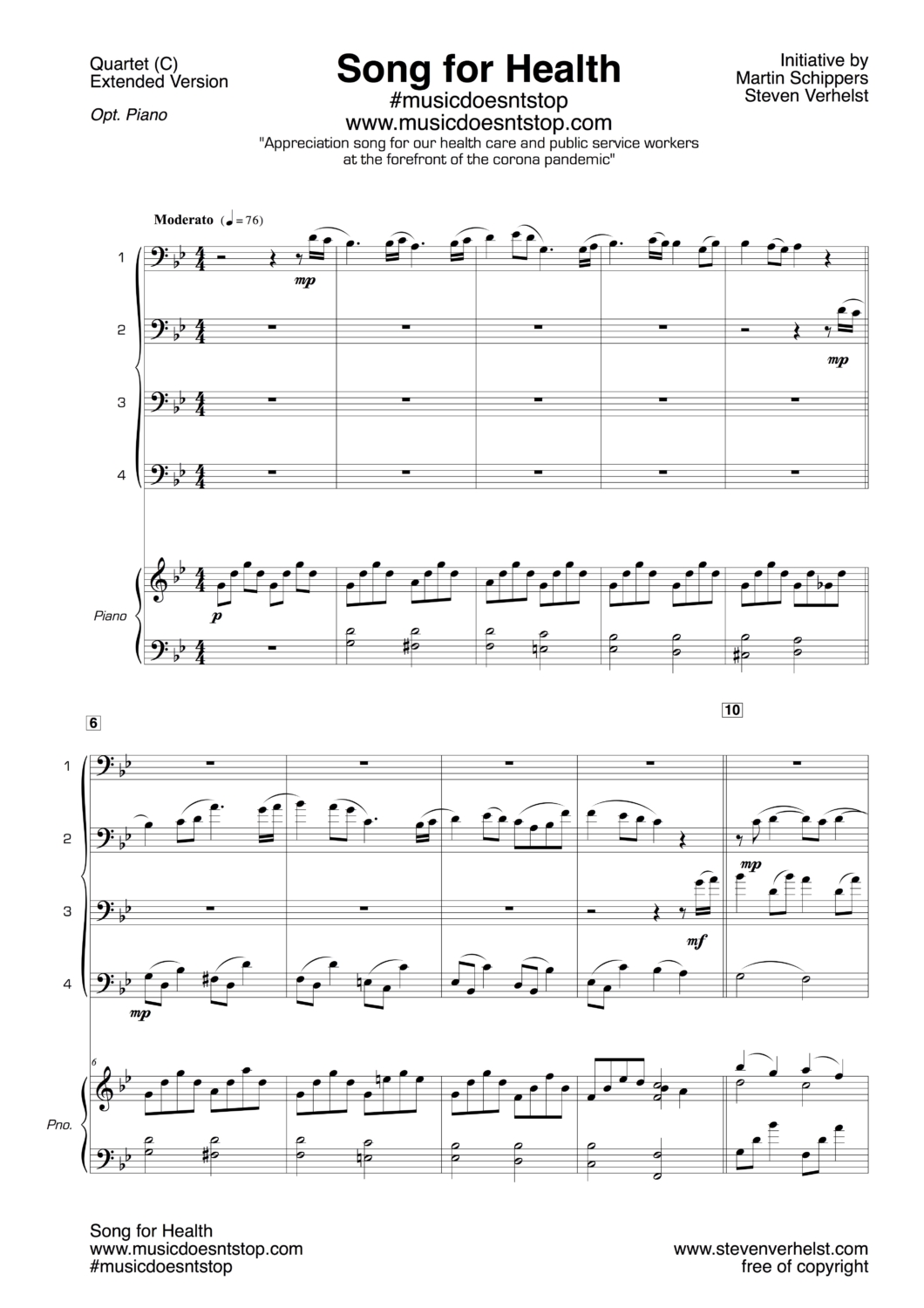 SONG FOR HEALTH – Steven Verhelst